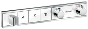 Hansgrohe RainSelect, termostatická sprchová baterie pod omítku, na 3 výstupy, bílá/chromová, 15356400