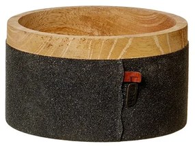 OOhh miska na jídlo Mango Wood Black Rozměry: 15 x 8,5 cm