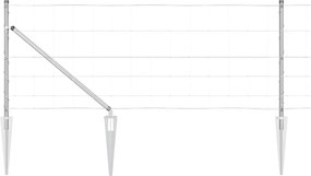 Svařované drátěné ploty s hroty 100 x 0,8 m Pozinkovaná ocel 3351468