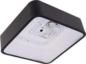 T-LED Černé LED stropní svítidlo hranaté 400x400mm 36W CCT 105448