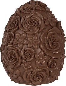 Dekorace čokoládové vejce s květy Egg - Ø 11*14 cm