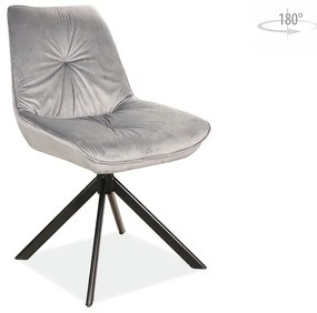 Jídelní židle Becki (šedá + černá). 1049990