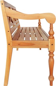 Lavice Batavia 123 cm masivní mahagon světle hnědá 337078