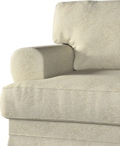 Potah na křeslo IKEA Ekeskog barva béžová látka lesklé, pletený vzor, vzorované