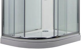 ARTTEC SIRIUS 120 x 90 cm - Masážní sprchový box model 4 chinchilla sklo pravá vanička