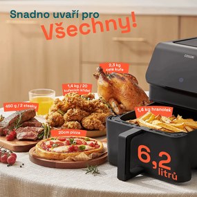 Cosori P651 PREMIUM II Chef edition - Horkovzdušná fritéza