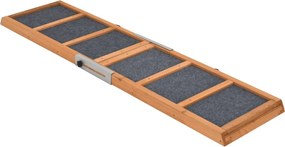 vidaXL Rampa pro psy 120 x 30 cm masivní jedlové dřevo [172419] Barva: Šedá