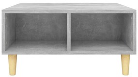 Konferenční stolek betonově šedý 60 x 60 x 30 cm dřevotříska - Default Title