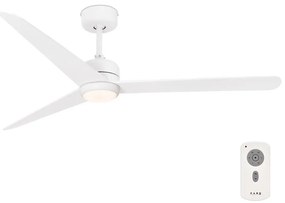 FARO Barcelona FARO 33722 - LED Stropní ventilátor NU LED/18W/230V bílá pr. 132 cm + DO W-VEN33722