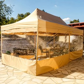 INSTENT PRO 58616 Zahradní párty stan 3 x 6 - nůžkový - champagne