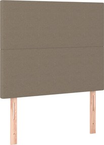 Box spring postel s matrací taupe 90x200 cm textil 3136409