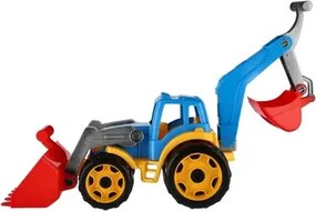 TEDDIES Traktor s nakladačem a bagrem / Traktor / Plast / Volný chod /