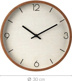 Nástěnné hodiny, minimalistický ciferník, Ø 30 cm