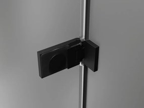 Mexen Lunar-F, skládací sprchový kout levý 100 x 80 cm, 8mm čiré sklo, černý profil, 836-100-080-70-00-L