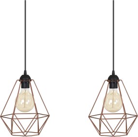 Závěsné Stropní Svítidlo Lustr Loft Retro Edison Měď Moderní