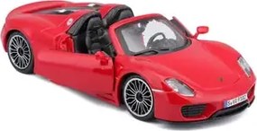 Bburago Plus Porsche 918 Spyder Red / měřítko 1:24