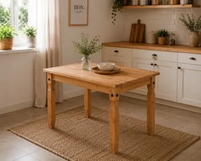 Jídelní stůl pro 2 - 4 osoby masiv borovice 118x79 CORONA 2 16116