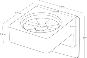 Bílý plastový multifunkční držák Film Hook – YAMAZAKI