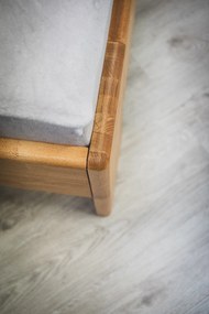 Masivní postel WIEN - Solwo Design Dřevo a odstín oleje: BUK Cink - Olejování přírodní, Rozměr spací plochy: 160x200