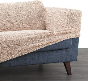 Bielastické potahy BRILLANTE béžové křeslo (š. 60 - 110 cm)