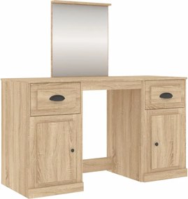 Toaletní stolek se zrcadlem dub sonoma 130 x 50 x 132,5 cm 3185338