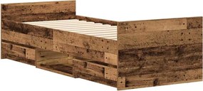 Rám postele bez matrace Staré dřevo Dřevěné konstrukce 3328794