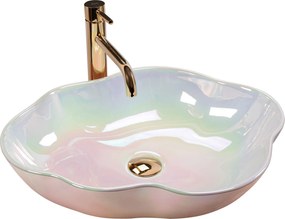 Rea Pearl Akkoya, umyvadlo na desku 505x380x135 mm, vícebarevné, REA-U3309