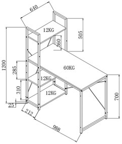 Halmar Narvik B1 černý / dub Sonoma černá