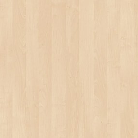 Šatní skříňka S1 s lavičkou, 2 oddíly, 1875 x 600 x 500/800 mm, otočný zámek, laminované dveře, bříza
