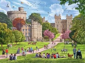 Ravensburger Puzzle Královské rezidence, Velká Británie / 4x500 dílků
