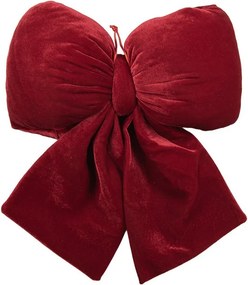 Elegantní červená sametová závěsná mašle Bow L - 30*12*35 cm