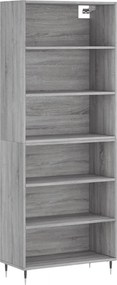 vidaXL Skříň 69,5x32,5x180 cm kompozitní dřevo [3189555] Barva: Betonová šedá