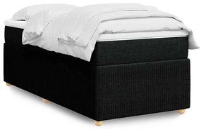 Box spring postel s matrací černá 90x200 cm textil 3285541