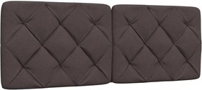 Rám postele bez matrace tmavě hnědá 120 x 200 cm textil 3310590
