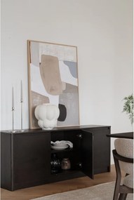 Komoda v dekoru dubu v tmavě přírodní barvě 180x70x40 cm Melstone – Rowico