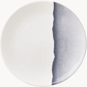 Sada snídaňových talířů z kostního porcelánu Silhouette, 6 dílů