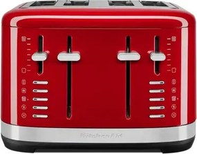 KitchenAid 5KMT4109EER červená / Toaster / 4tousty / nerez
