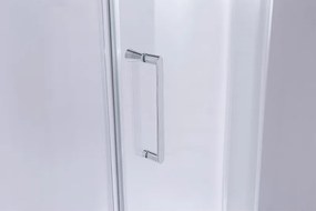 BPS-koupelny Pětiúhelníkový sprchový kout KZ91B 90x90 chrom/transparent - bez vaničky