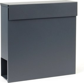 Poštovní schránka Wiltec – 370 × 105 × 370 mm, antracitová (60989)