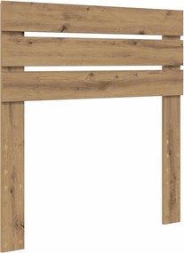 Rám postele s čelo Artisanový dub 100 x 200 cm Kompozitní dřevo 3411682