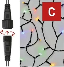 Emos D1AM02 Connect / Světelný řetěz / 50 LED / 5 m / IP44 / multicolo