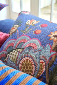 Pip Studio perkálové povlečení Bombay Bold tmavě modré 140 x 200 + 70 x 90 cm (Kvalitní perkálové povlečení na jednolůžko)