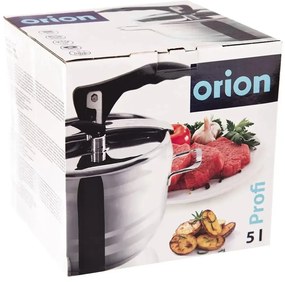 Nerezový tlakový hrnec s poklicí Orion Profi, 5 l