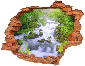 Wallmuralia Nálepka fototapeta 3D výhled Horská řeka 90x70 cm