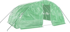 Skleník s ocelovým rámem zelený 20 m² 5 x 4 x 2,3 m 3188083
