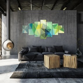 Obraz geometrické abstrakce (210x100 cm)