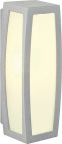 LA 230044 Venkovní svítidlo MERIDIAN BOX nástěnná stříbrnošedá 230V E27 20 - BIG WHITE (SLV)
