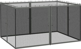 Moskytiéry Outsunny pro altán 3 × 4 m, stan nebo pavilon – balení 4 zipových panelů s upevňovacími háčky – nylon/polyester | Aosom