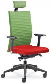 LD seating Element 435-SYS - Kancelářská židle  - zelená/červená