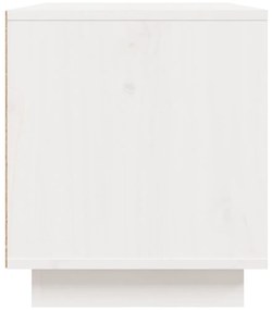 TV skříňka bílá 80x35x40,5 cm masivní borové dřevo - Default Title